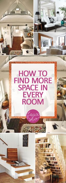 How to Find More Space In Every Room | Faux Sho