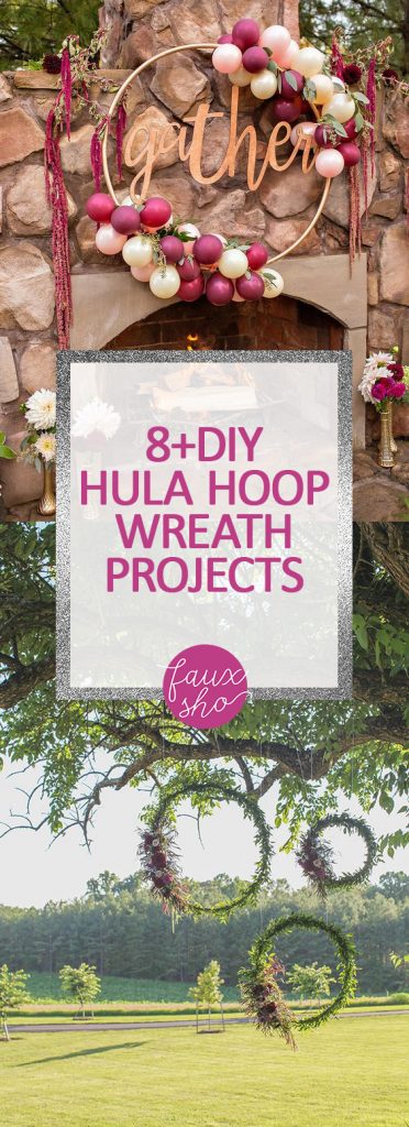 8+DIY Hula Hoop Wreath Projects
